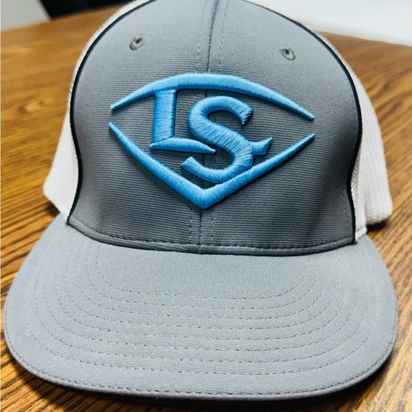 Louisville Slugger | Accessories | Louisville Slugger Flex Fit Hat New Gray And Blue Logo ...